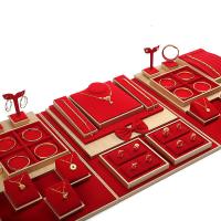 China Metal Arc Border Jewelry Storage Box Jewelry Display Plate Ring Display for sale