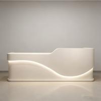 China Stylish Wooden Front Desk with Marble Top for Jewelry Retail Shop for sale