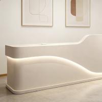 China Stylish Wooden Front Desk with Marble Top for Jewelry Retail Shop for sale