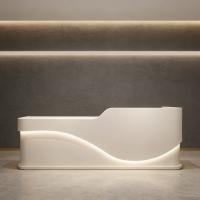 China Stylish Wooden Front Desk with Marble Top for Jewelry Retail Shop for sale