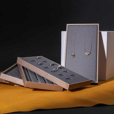 China Arc Metal Frame Jewelry Display Plate Jewelry Storage Tray Ring Bracelet Box Factory Direct Custom Made for sale