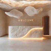 China Commercial Wooden Cashier Counter with Marble Tabletop for Jewelry Shop for sale