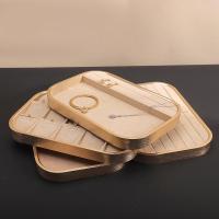 China Light Luxury Arc Metal Jewelry Storage Plate Ring Bracelet Display Tray Necklace Display Box Factory Professional Custom for sale