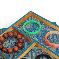 China High Grade Metal Arc Jewelry Display Plate Ring Necklace Storage Tray Jewelry Display Box Factory Wholesale Supply for sale