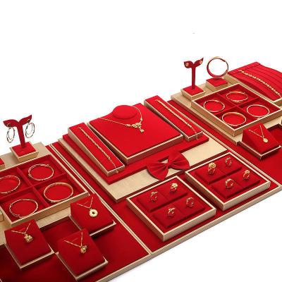 China Arc Metal Light Luxury Jewelry Tray Jewelry Storage Display Box Necklace Ring Display Plate Factory Wholesale Source for sale