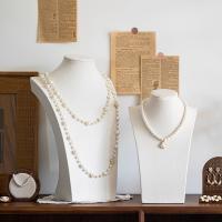 China Jewelry Display Bust Necklace Display Stand Mannequin for Pendant Choker Long Necklace for sale