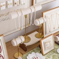 China White Velvet Jewelry Display Tray Jewelry Storage Tray for Ring Earring Cufflink for sale