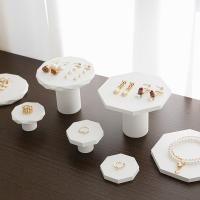 China White Jewelry Display Set Jewelry Stand for Wedding Store Counter Showcase for sale