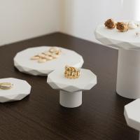 China White Jewelry Display Set Jewelry Stand for Wedding Store Counter Showcase for sale