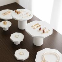China White Jewelry Display Set Jewelry Stand for Wedding Store Counter Showcase for sale
