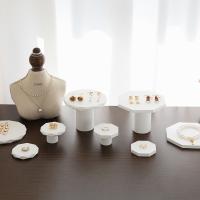 China White Jewelry Display Set Jewelry Stand for Wedding Store Counter Showcase for sale