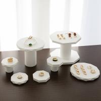 China White Jewelry Display Set Jewelry Stand for Wedding Store Counter Showcase for sale