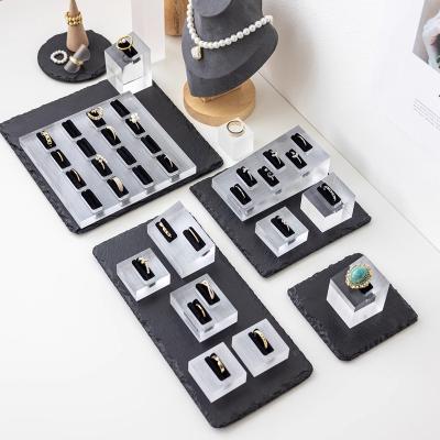 China Jewelry Display Set with Tray Ring Earring Necklace Display Props for Boutique Store for sale