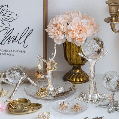 China Clear Acrylic Jewelry Display Rack Multi-Function Jewelry Holder for Earring Ring Bracelet for sale