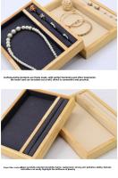 China Simple Metal Arc Jewelry Storage Box Necklace Ring Display Tray Jewelry Display Plate Factory Professional Supply for sale