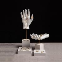 China Luxury Jewelry Display Props Creative Hand Mannequin for Ring Necklace Collectible for sale