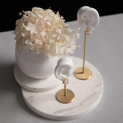 China Silicone Ear Display Stand Contoured Showcase Your Earrings with Elegance for sale
