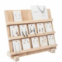 China Wood Jewelry Display Set Jewelry Stand for Boutiques Outdoor Markets Fairs Ring Display Earring Prop for sale