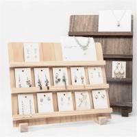 China Wood Jewelry Display Set Jewelry Stand for Boutiques Outdoor Markets Fairs Ring Display Earring Prop for sale