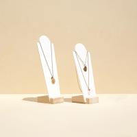China Wooden Jewelry Bust Presentation Accessory for Professionals Refined Ring Display Stand with Tiered Velvet Pads for sale
