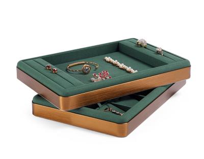 China Durable Flannel Jewelry Display Tray for Countertop Exhibition for sale