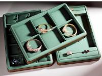 China Durable Flannel Jewelry Display Tray for Countertop Exhibition for sale