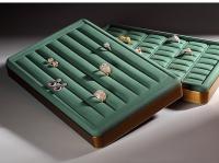 China Durable Flannel Jewelry Display Tray for Countertop Exhibition for sale