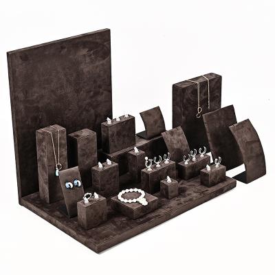 China Premium Flannel Jewelry Display Stand for Luxury Jewelry Shop Showcase for sale