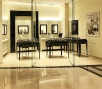 China Luxury Black Wood Jewelry Store Display Set, Complete Turnkey Fixture Package with Central Counters & Wall Cabinets for sale