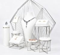 China Luxury Minimalist Geometric Line Jewelry Display Set, High-End Jewelry Stand for Necklace Earring Ring Retail for sale