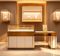 China Commercial Luxury Jewelry Store Display Rack with LED Lighting for Earrings and Necklaces in Shopping Malls for sale