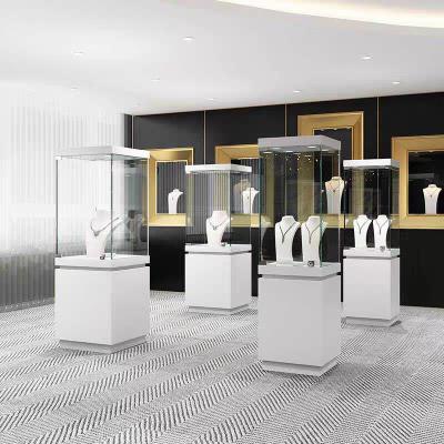 China An Elegant Jewelry Display case with Glass Shelves, Ideal for Jewelry and Watch Stores As Well As Museums for sale