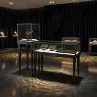 China Stainless Steel Jewelry Display Cabinets:High-End Display Cases for Gold Jewelry,Jade,Watches,and Eyewear Museum Display Cases for sale