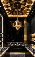 China Multi Functional Jewelry Display Cabinet Metal Frame Wood Body Tempered Glass Case for sale
