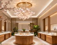 China Wholesale Freestanding Jewelry Display Cabinet Wood Metal Glass Store Center Showcase for sale