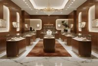 China Oak Wood Glass Jewelry Showcase Traditional Style Jewelry Store Display Furniture for sale