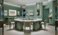 China Slim Profile Glass Jewelry Display Case Stainless Steel Frame for Small Shops for sale