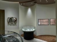 China Stainless Steel Frame Glass Jewelry Kiosk for Shopping Mall Jewelry Booth for sale