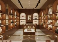 China Modern Jewelry Store Furniture Glass Wood Stainless Steel Display Counter for sale