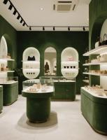 China Customized High Quality Craftsmanship Jewelry Display Cabinet showcase with Led for Jewelry Store Showroom for sale