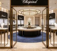 China Custom Luxury Wood & Glass Jewelry Island Display Cabinet, High-End Museum-Grade Showcase for sale