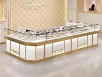 China Custom Modern LED Mall Kiosk Jewelry & Watch Display Cabinet with Pearl Store Furniture for Gold Jewelry Shop for sale