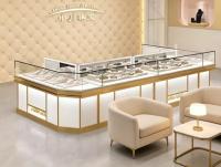 China Custom Modern LED Mall Kiosk Jewelry & Watch Display Cabinet with Pearl Store Furniture for Gold Jewelry Shop for sale