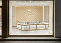 China Custom Modern LED Mall Kiosk Jewelry & Watch Display Cabinet with Pearl Store Furniture for Gold Jewelry Shop for sale