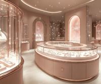 China Luxury Retro-style Jewelry & Watch Display Counter, Premium Glass Showcase for High-end Retail for sale