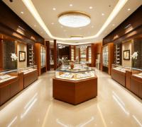 China Luxury Solid Wood Watch & Jewelry Island Display Cabinet, Premium Glass Showcase for High-End Retail for sale