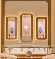 China Modern Luxury Jewelry Display Case & VIP Lounge Set with LED Lighting Customizable Design for Luxury Shopping Malls for sale