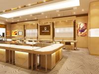 China Custom High Quality Wooden Glass Jewelry Display Showcase with LED Lighting for sale