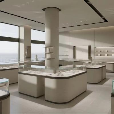 China New Style Jewelry Display Set Luxury Glass Showcase for Jewelry Store for sale