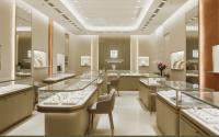 China Wholesale Luxury Stainless Steel Glass Jewlery Island Showcase LED Lighting for Jewelry Store for sale